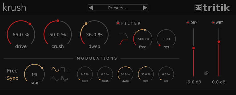 Krush — Free Audio Plugin | PausePlayRepeat