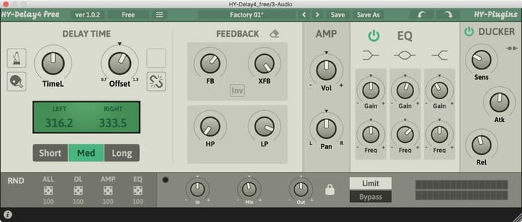 HY-Delay 4 Free — Free Audio Plugin | PausePlayRepeat